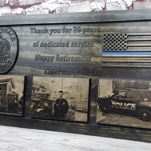 Customizable Law Enforcement Retirement Plaque | Etsy