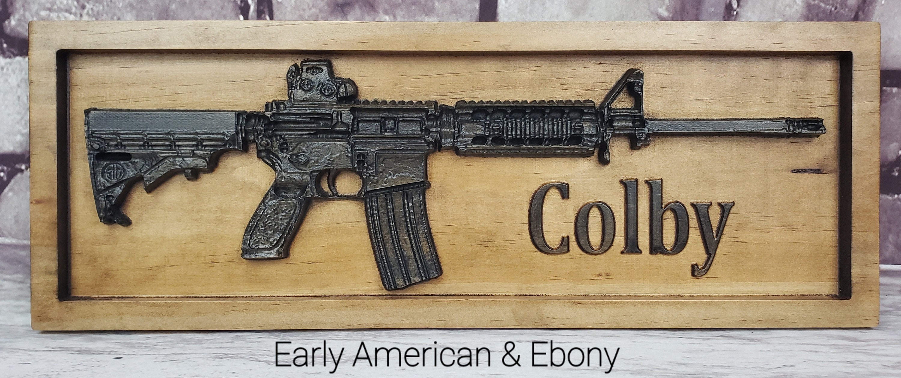 Wooden AR-15 Rifle AR-15 Rifle Sign Wooden Gun Decor Hunting - Etsy Canada