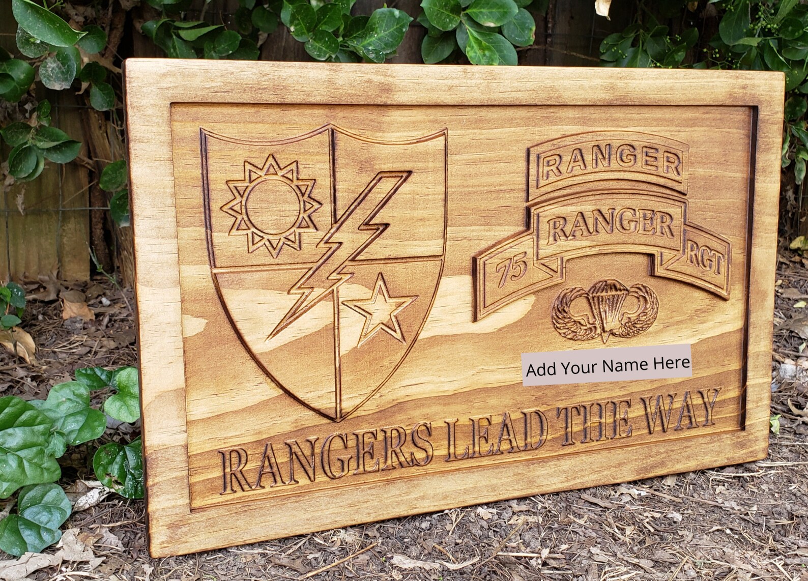 Customizable Army Rangers Sign 75th Ranger Regiment Army Logo - Etsy