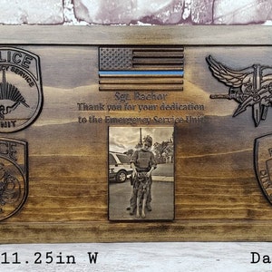 Customizable Law Enforcement Retirement Plaque With Painted - Etsy