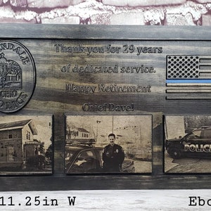 Customizable Law Enforcement Retirement Plaque | Etsy