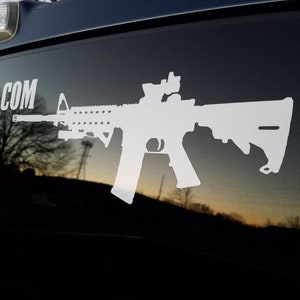 AR-15 VINYL DECAL for Car or Walls Custom Vinyl Decals Gun Decal ...