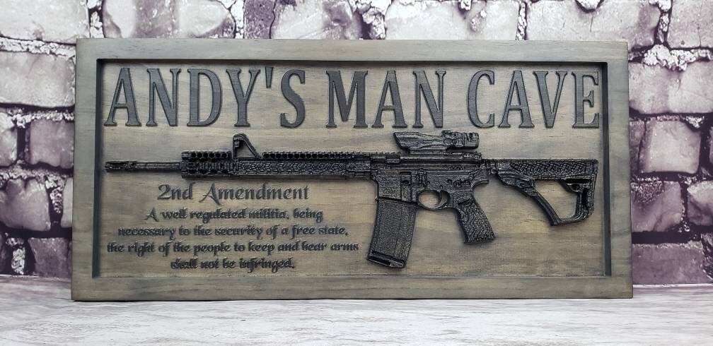 Customizable AR-15 Rifle Gun Decor Military Rifles Second - Etsy
