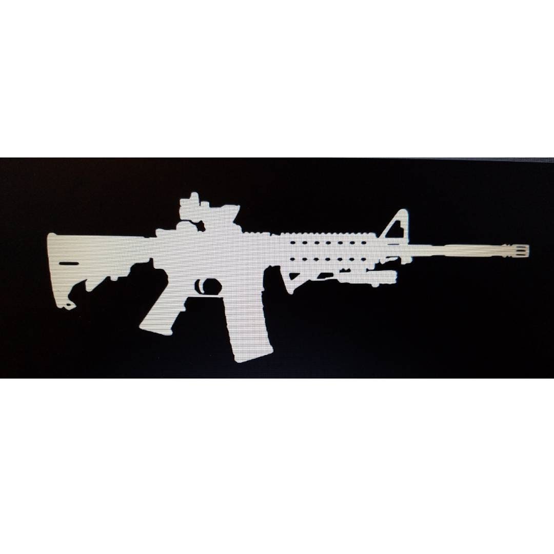 AR-15 Vinyl Decal - Gun Sticker for Car or Wall - Etsy