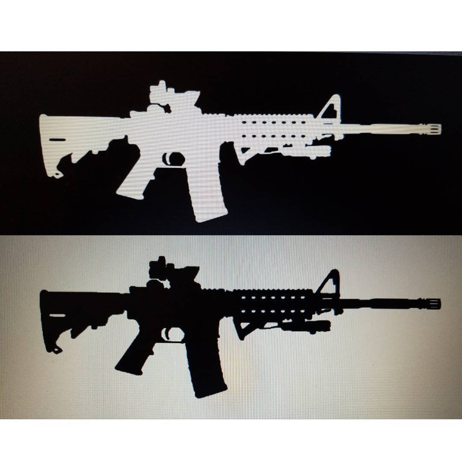 AR-15 VINYL DECAL for Car or Walls Custom Vinyl Decals Gun - Etsy