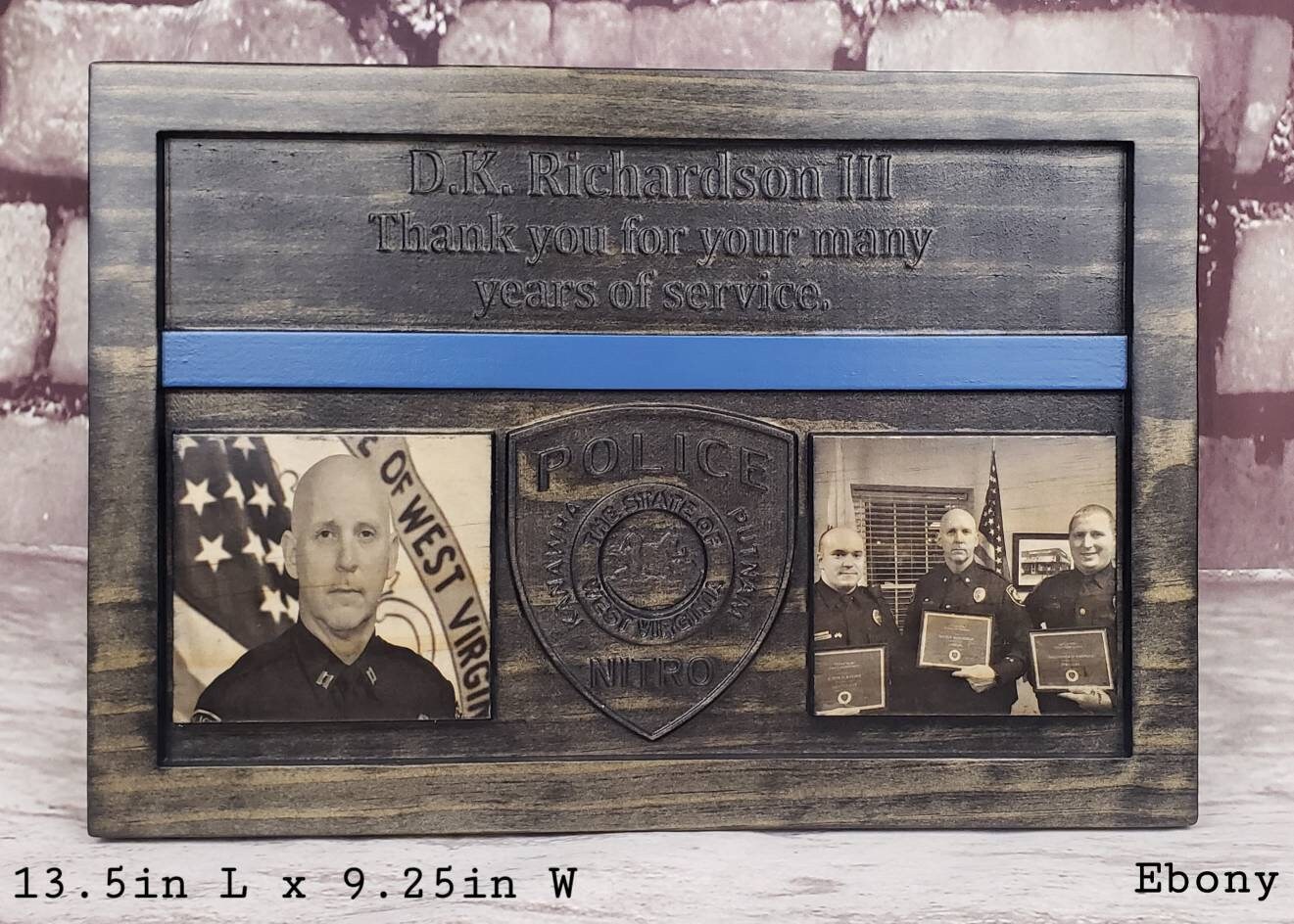 Customizable Law Enforcement Retirement Plaque | Etsy