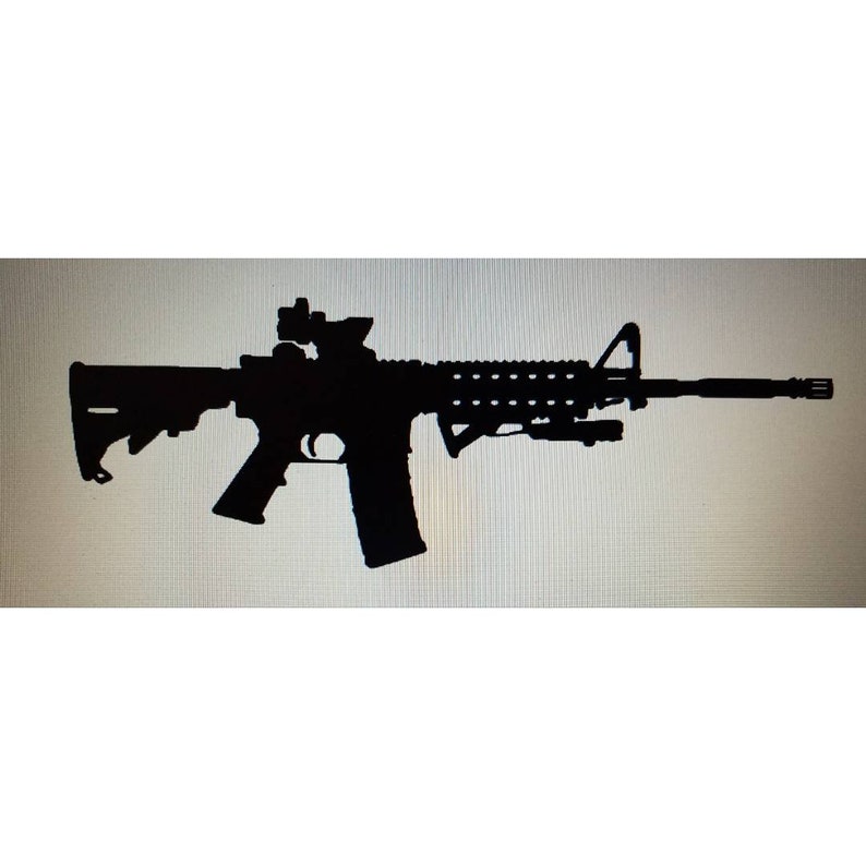 AR-15 VINYL DECAL for Car or Walls Custom Vinyl Decals Gun - Etsy