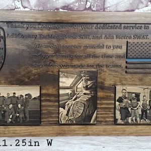 Customizable Law Enforcement Retirement Plaque With Painted - Etsy