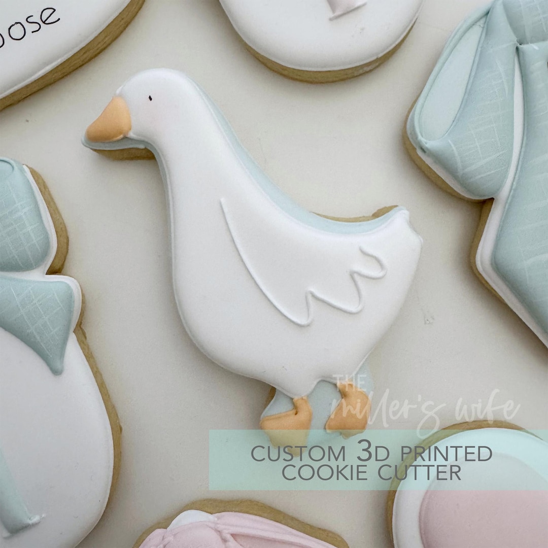 Silly Goose - Goose Birthday Cookie Cutter - 3D Printed Cookie Cutter ...