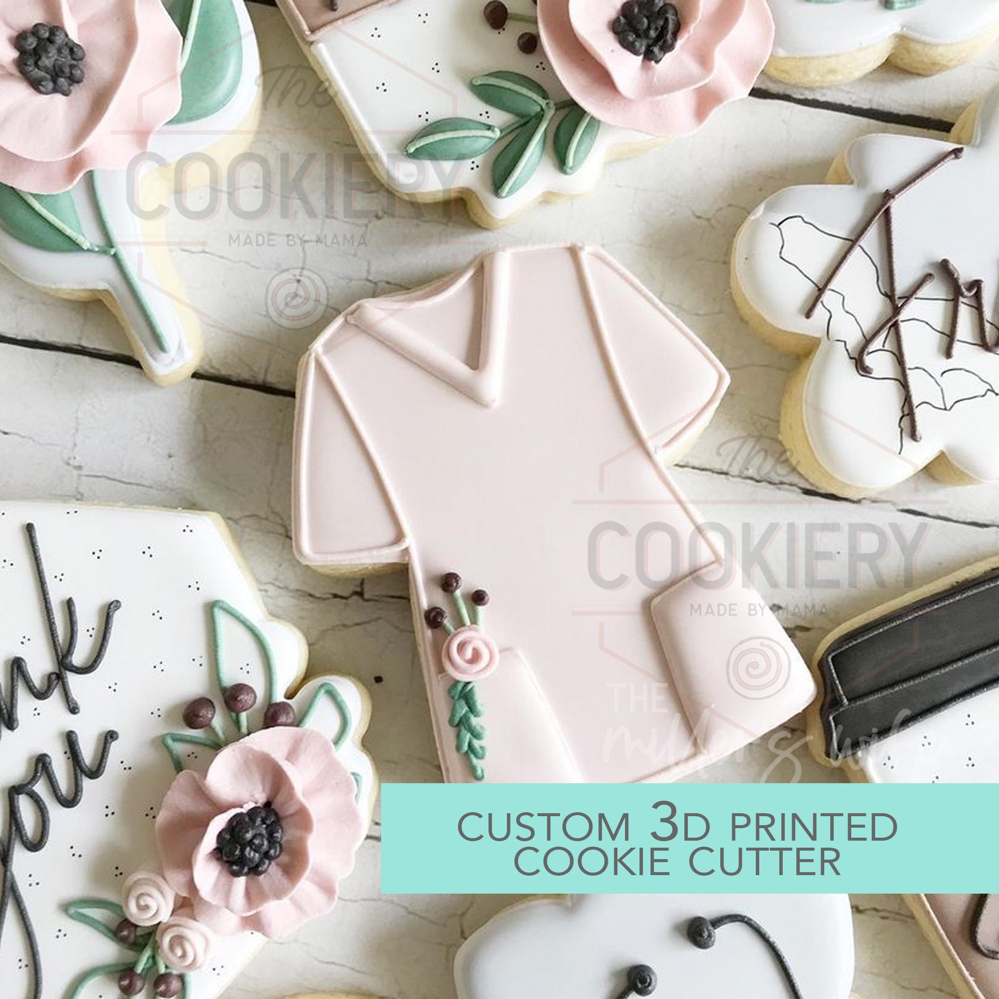 Nurse Scrub Cookie Cutter Nurse Appreciation Cookie Cutter - Etsy