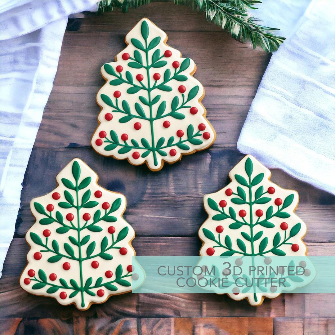 Christmas Simple Tree Cookie Cutter - Christmas Cookie Cutter - Winter Cutter - 3D Printed ...