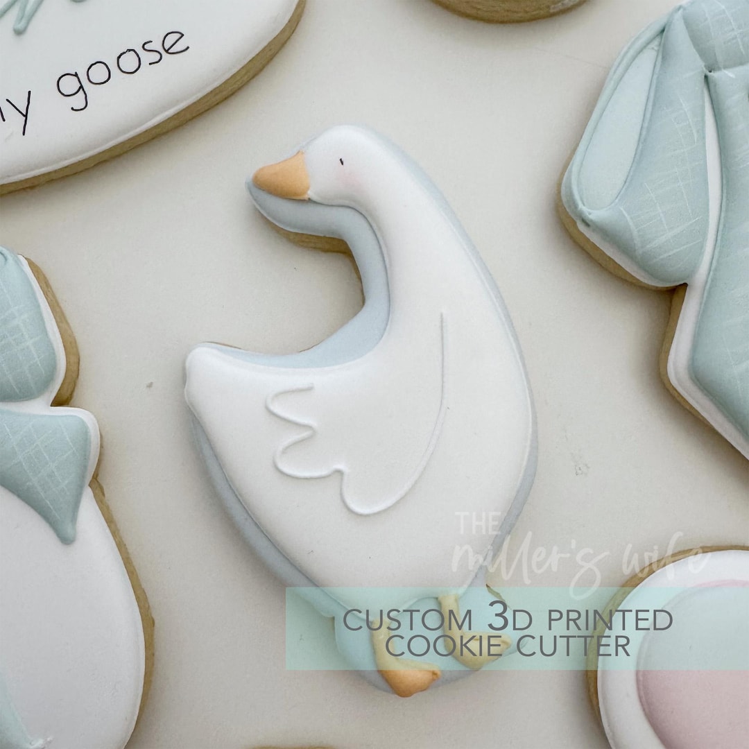 Silly Goose - Goose Birthday Cookie Cutter - 3D Printed Cookie Cutter ...