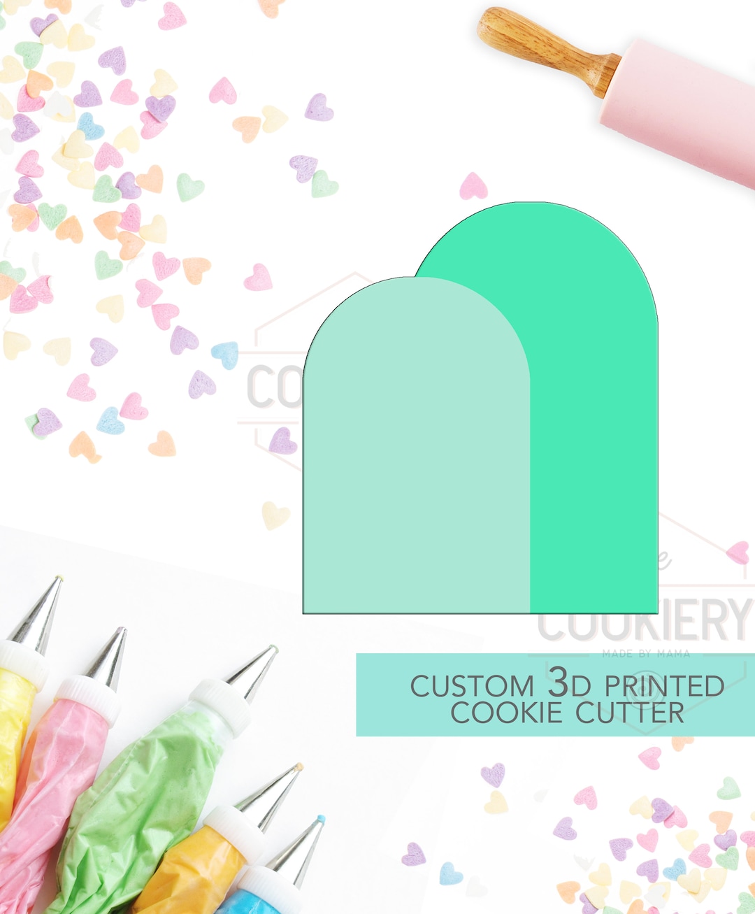 Double Arch Cookie Cutter - 3D Printed Cookie Cutter - TCK73116 - Etsy