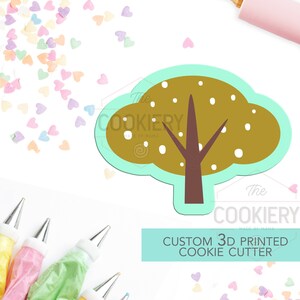 Hand Drawn Tree Cookie Cutter - Tree Cookie Cutter - 3D Printed Cookie ...