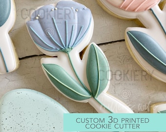 Spring Flowers Cookie Cutter Garden Flower Cookie Cutter - Etsy