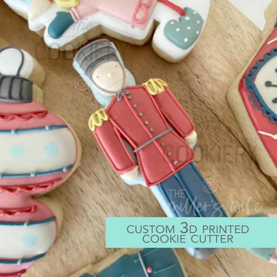 Christmas Toy Soldier Cookie Cutter - Christmas Cookie Cutter - 3D ...