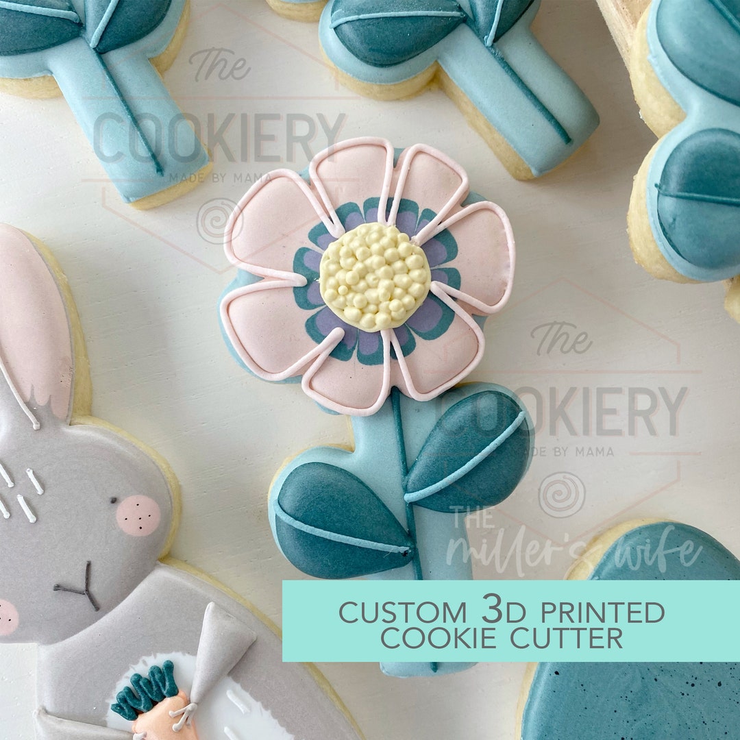 Spring Flower Cookie Cutter - Easter Cookie Cutter - 3D Printed Cookie ...