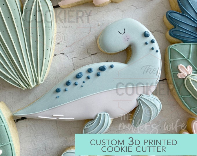 Dinosaur Cookie Cutter Cute Dino Cookie Cutter 3D Printed | Etsy