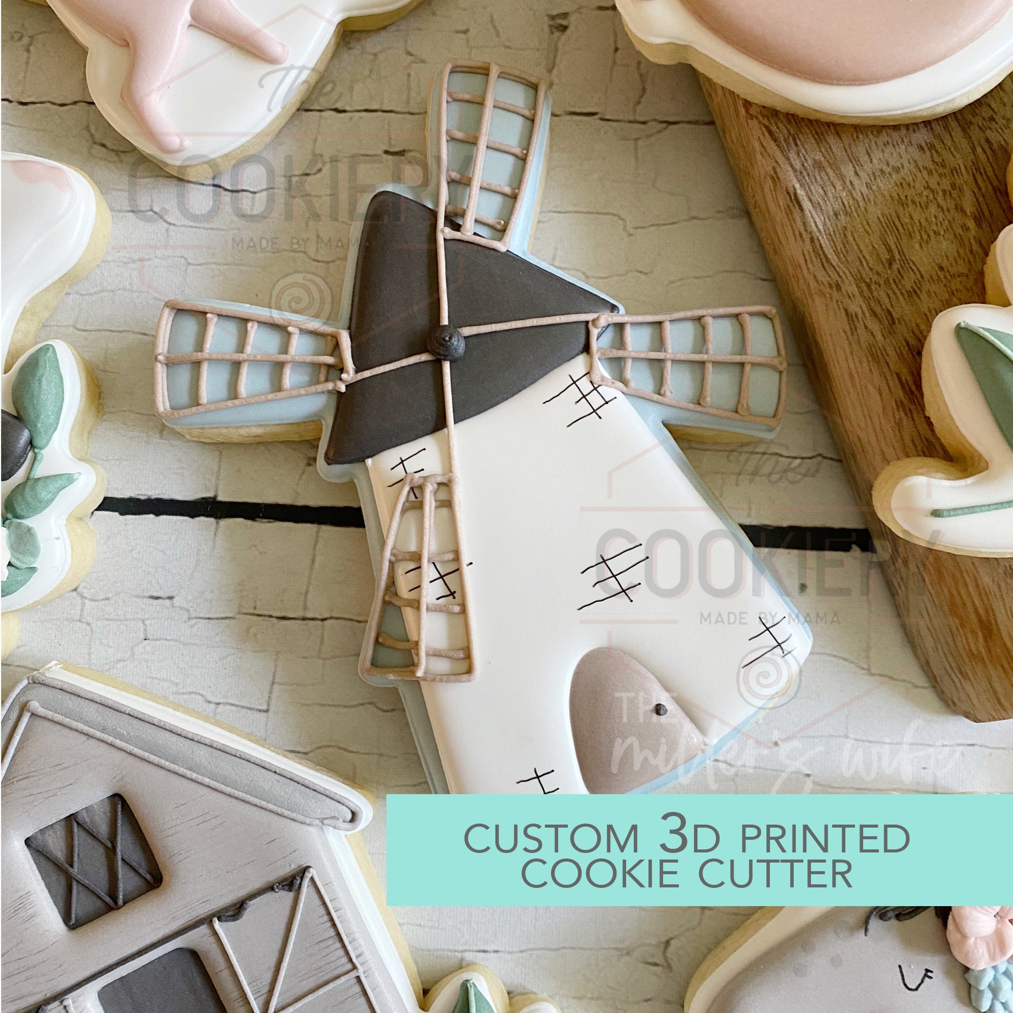 Windmill Cookie Cutter Farm Animals Cookie Cutter 3D - Etsy
