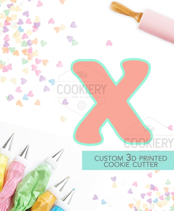 Alphabet Letter Cookie Cutter Block Letter Cookie Cutter | Etsy