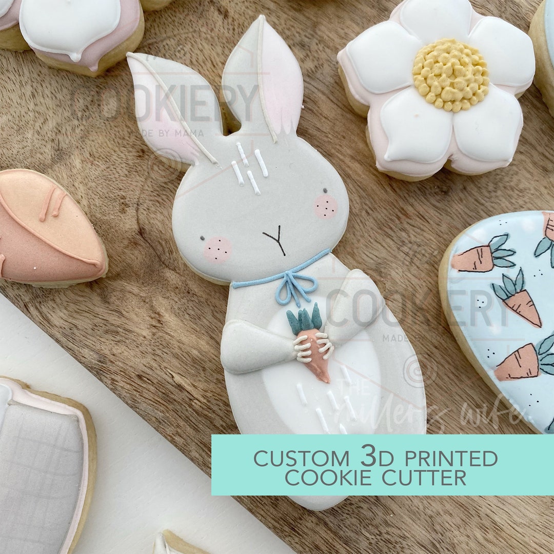 Easter Bunny Cookie Cutter - Easter Cookie Cutter - 3D Printed Cookie ...