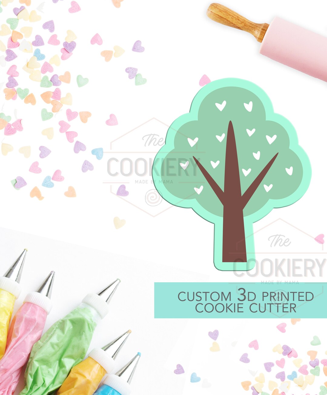 Hand Drawn Tree Cookie Cutter Tree Cookie Cutter 3D Printed Cookie ...