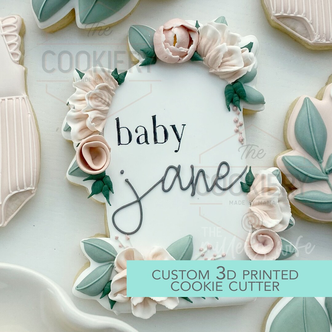 Floral Arch Cookie Cutter - Rustic Barn Theme Cookie Cutter - 3D ...