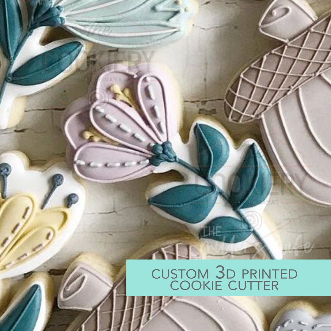 Spring Flower Cookie Cutter, Gardening Cookie Cutter - 3D Printed ...