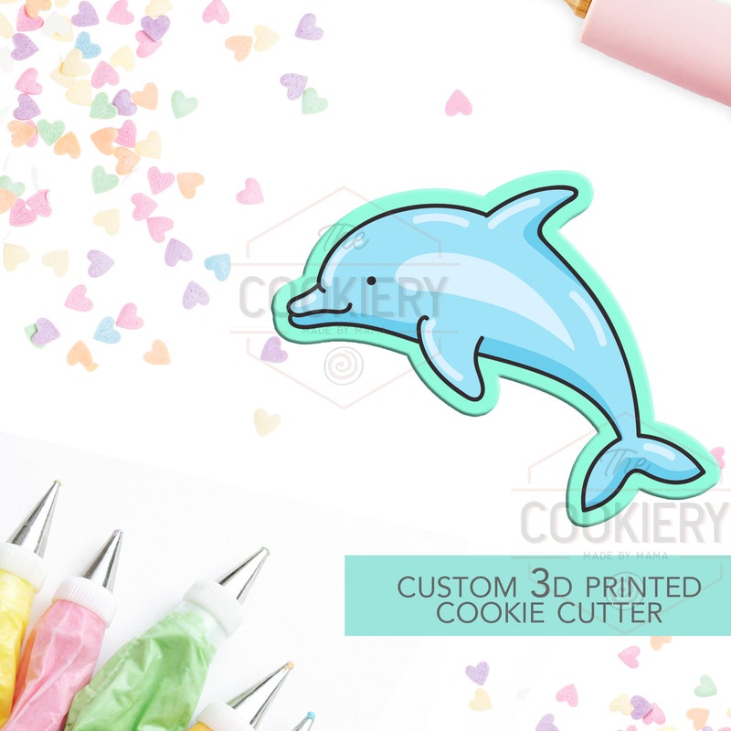 Dolphin Cookie - Etsy