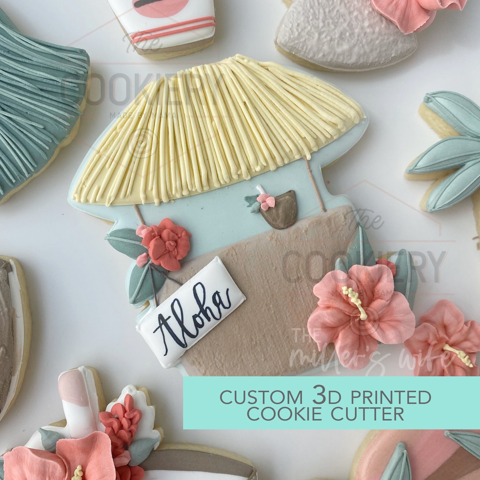 Tiki Bar Cookie Cutter - Summer Cookie Cutter - 3D Printed Cookie ...