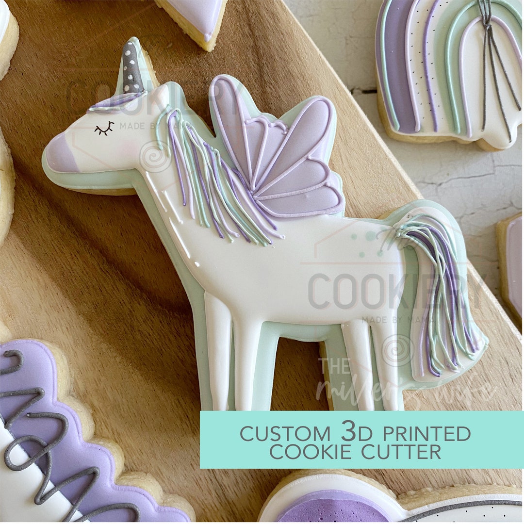 Standing Unicorn Cookie Cutter - Fairytale Cookie Cutter - 3D Printed ...
