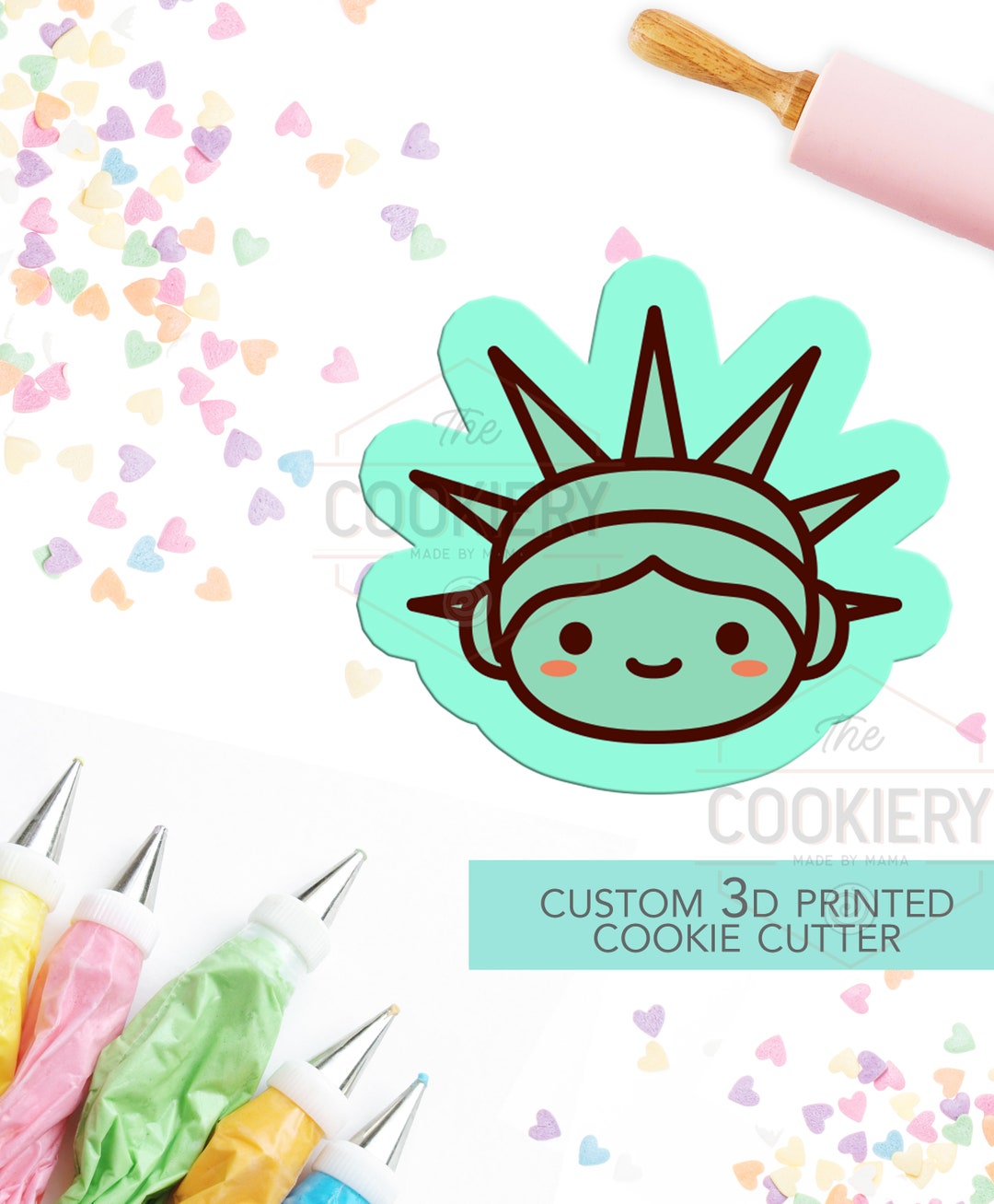 Statue of Liberty Cookie Cutter - Lady Liberty Cookie Cutter ...