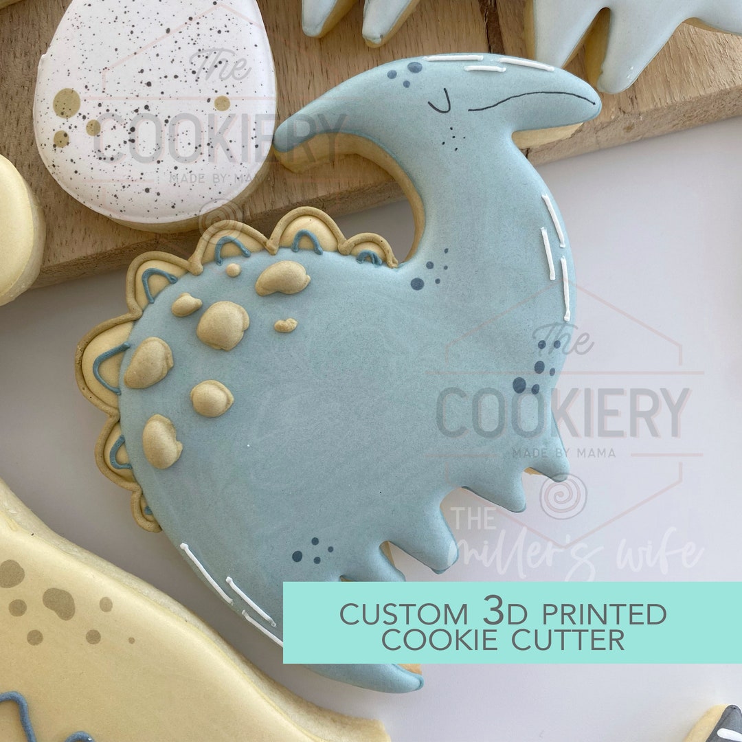 Dinosaur Cookie Cutter - Cute Dino Cookie Cutter - 3D Printed Cookie ...