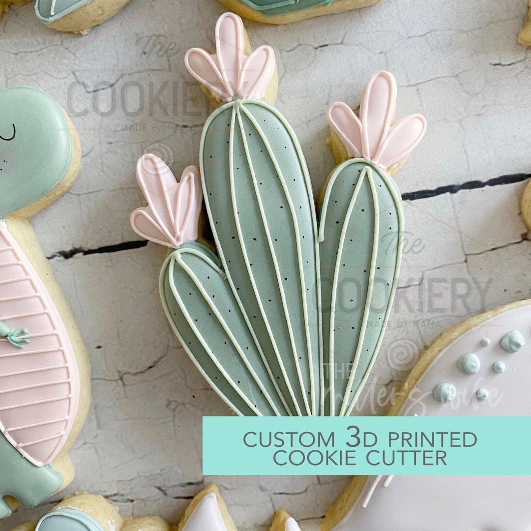 Cactus Cutter - Cactus and Greenery Cookie Cutter - 3D Printed Cookie ...