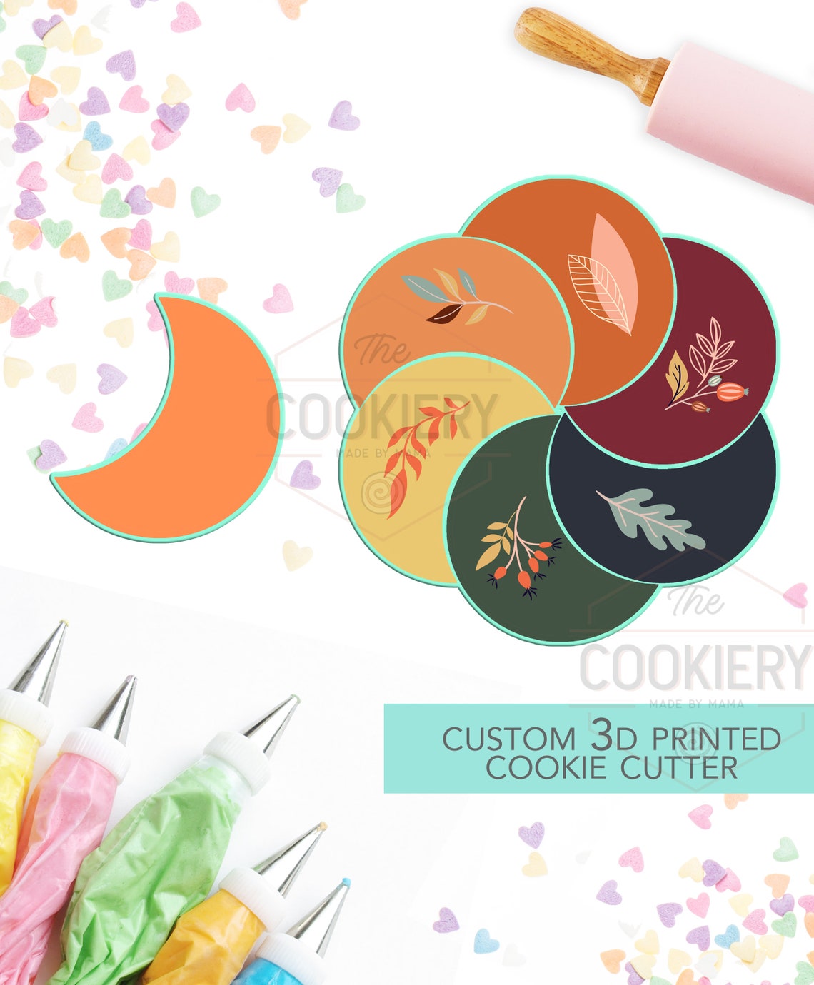 Cookie Semi-circle Platter Cutter Platter Cookie Cutter 3D - Etsy