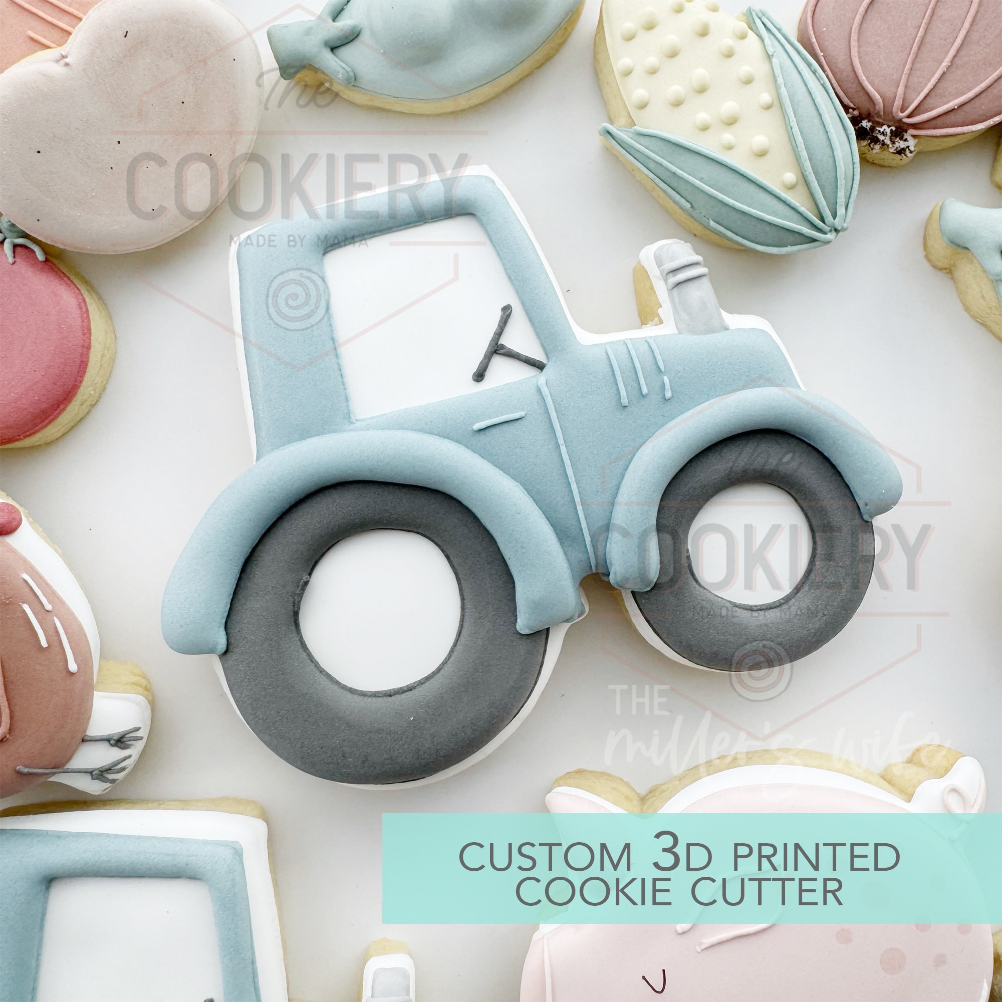 Tractor Cookie Cutter Farm Harvest Market Theme 3D Printed Cookie ...