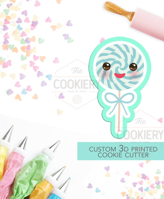 Lollipop With Ribbon Cookie Cutter Candy Cookie Cutter 3D Printed Cookie Cutter TCK22125 Etsy UK