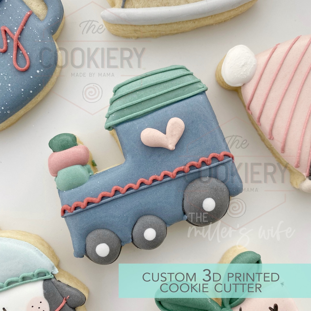 Toy Train Cookie Cutter - Christmas Cookie Cutter - 3D Printed Cookie ...