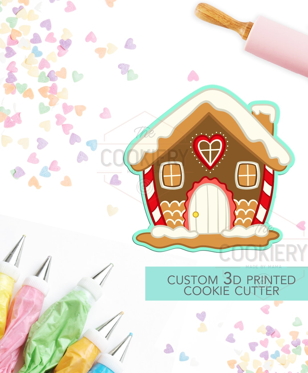 Gingerbread House Cutter - Cute Gingerbread House Cookie Cutter ...