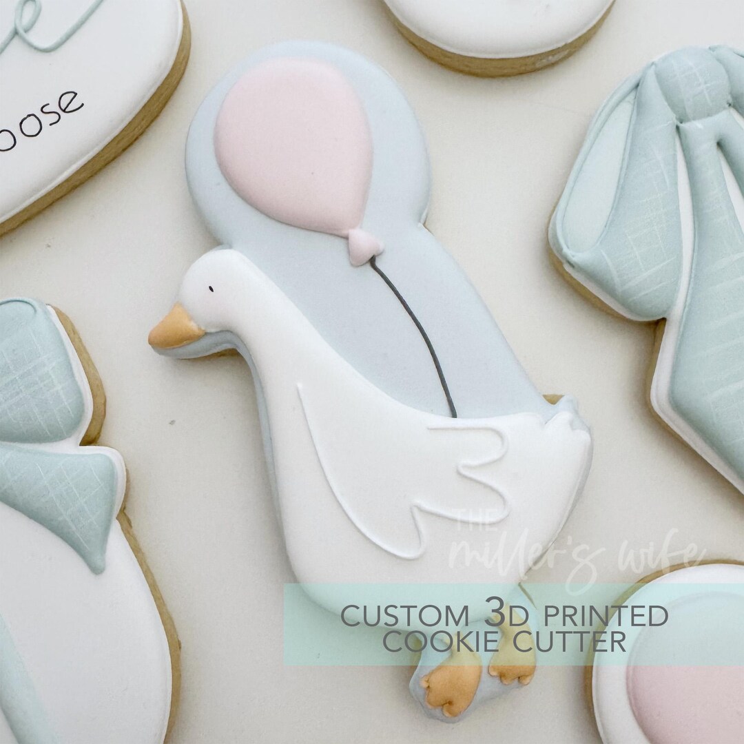 Silly Goose Cookie Cutter - Goose Birthday Cookie Cutter - 3D Printed ...