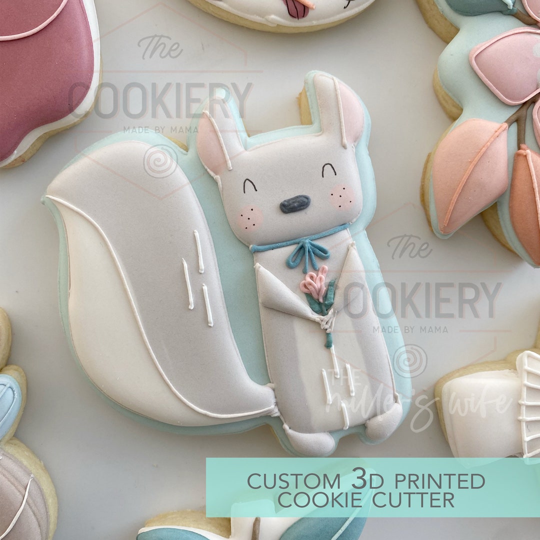 Woodland Squirrel Cookie Cutter - Fall and Thanksgiving - Cookie Cutter ...