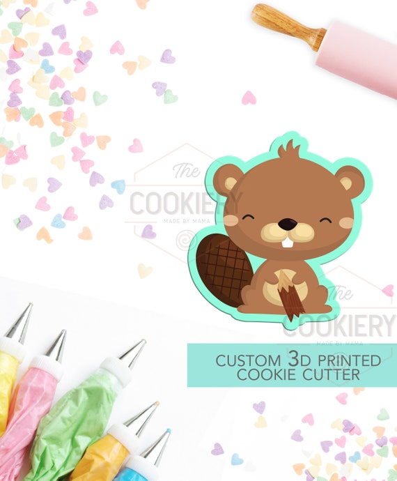 Beaver Cookie Cutter Cute Beaver Cutter 3D Printed Cookie - Etsy Australia