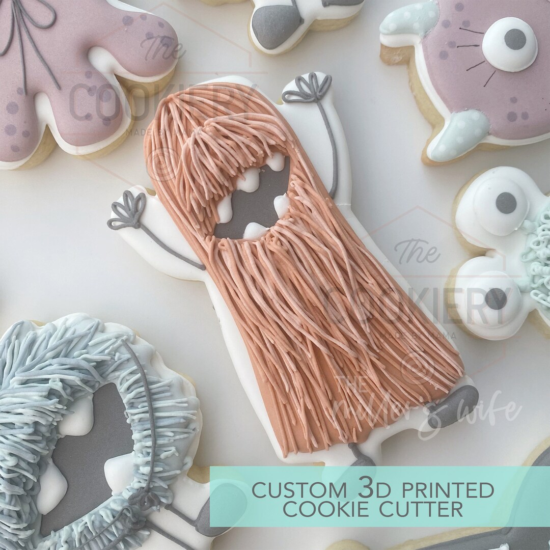Hairy Monster Cookie Cutter - Halloween Monster Birthday Cookie Cutter ...