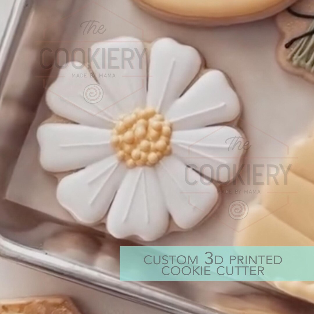 Daisy Cookie Cutter - Bee Birthday Cookie Cutter - 3D Printed Cookie ...