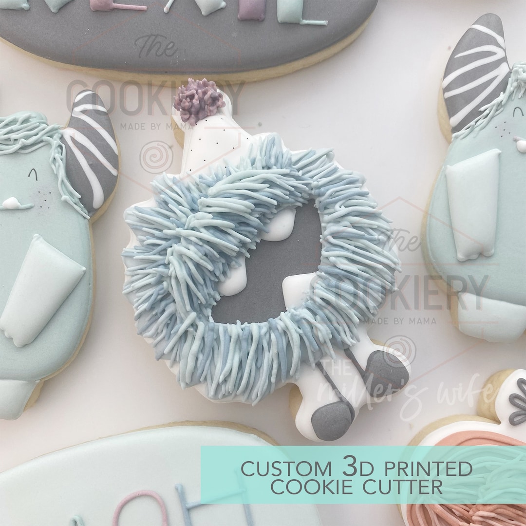 Furry Monster With Hat Cookie Cutter - Halloween Monster Birthday ...