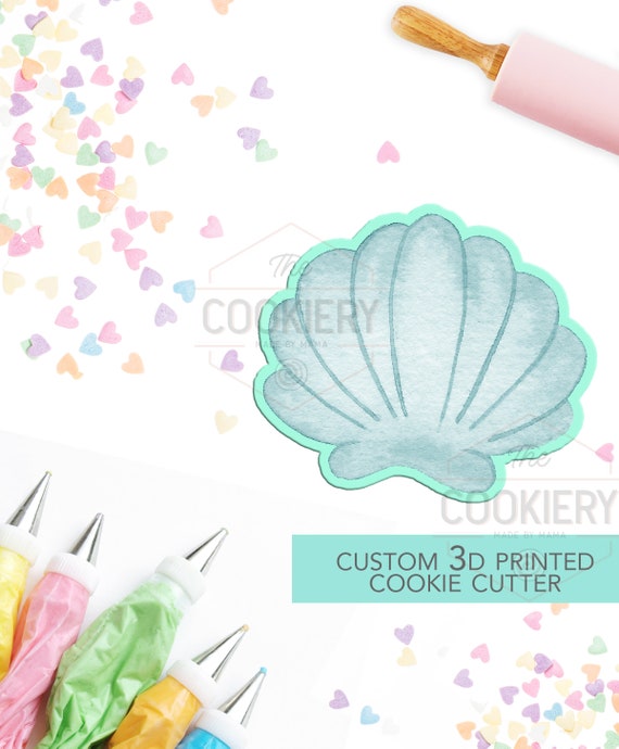 Sea Shell Cookie Cutter Sea Cookie Cutter 3D Printed | Etsy