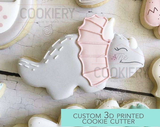 Dinosaur Cookie Cutter Cute Dino Cookie Cutter 3D Printed | Etsy