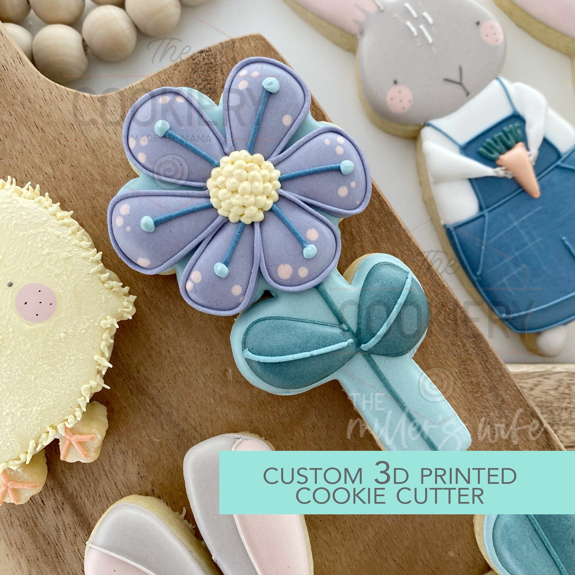 Spring Flower Cookie Cutter Easter Cookie Cutter 3D | Etsy