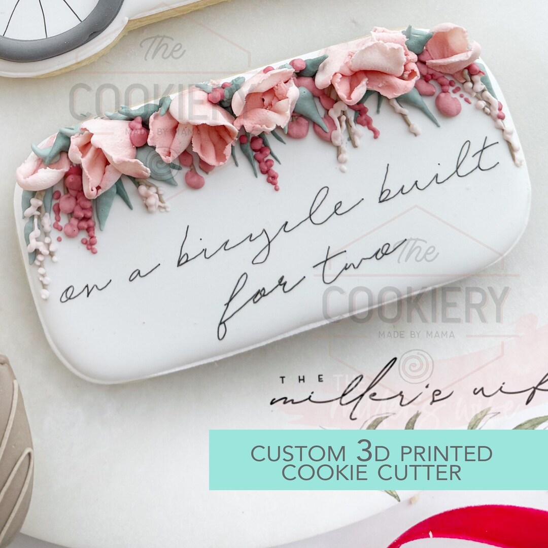 Rounded Rectangle Cookie Cutter- Valentine's Day Cookie Cutter - 3D ...