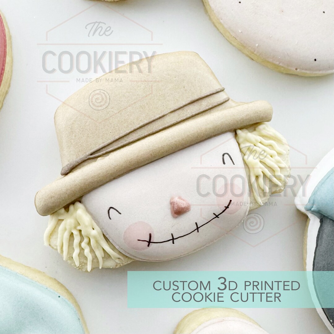 Scarecrow Head Cookie Cutter - Farm Harvest Market Theme - 3D Printed ...